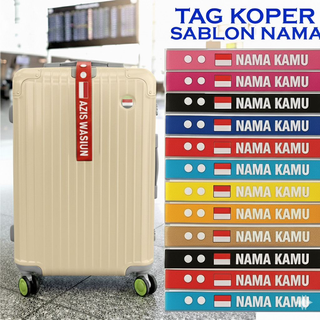 Jual TAG NAMA GANTUNGAN KOPER TAS TRAVEL LABEL TRAVELING PERJALANAN BAG ...