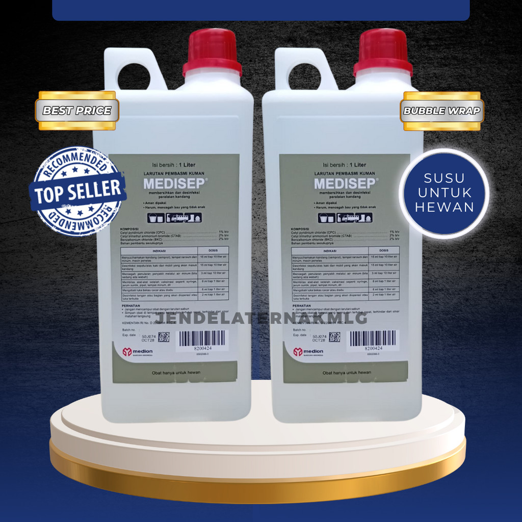 Jual MEDISEP 1 LITER - Antiseptik Desinfektan Kuman Bakteri Virus Jamur ...