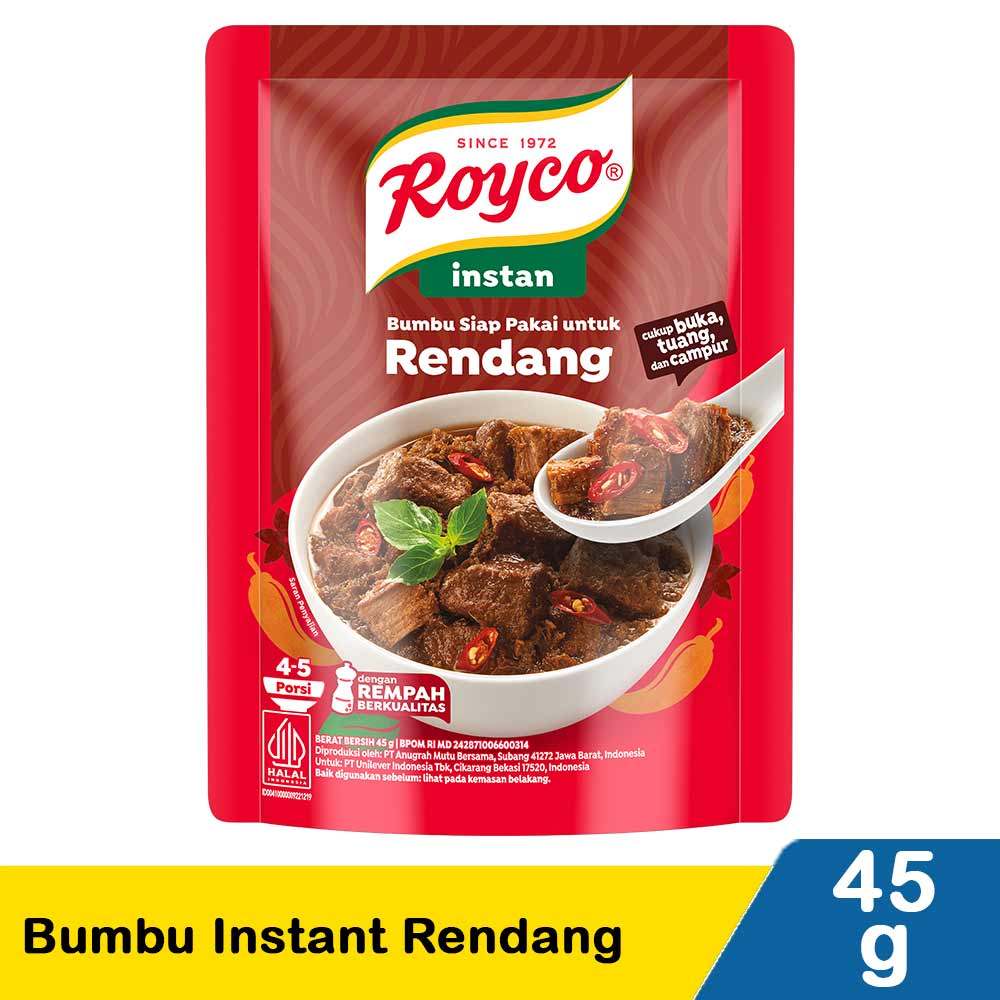 Jual ROYCO BUMBU INSTANT RENDANG 45g | Shopee Indonesia
