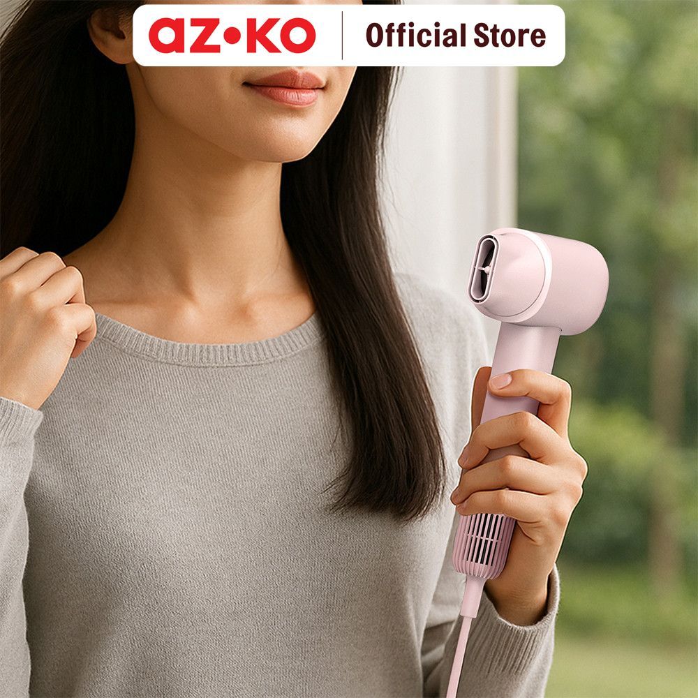 Jual AZKO Iris Mini Hair Dryer High Speed - Pink Primrose Hydreyer Blow ...