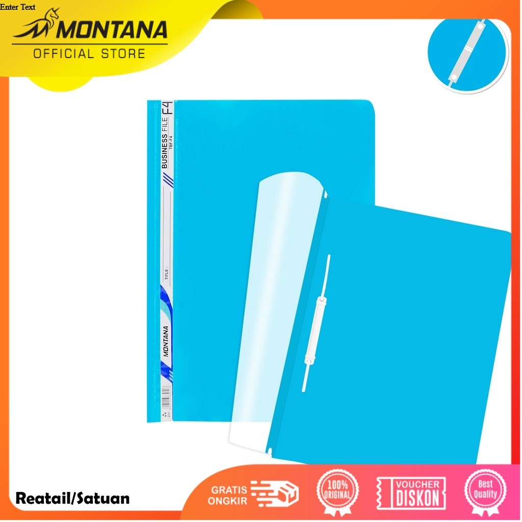 Jual MONTANA File Bisnis Map Plastik F4 Business File Dokumen Folder ...