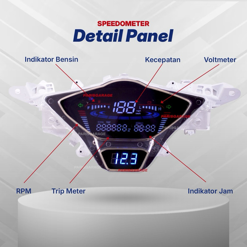 Jual Spedometer Digital Vario 110 Fi V2 Plug & Play | Shopee Indonesia