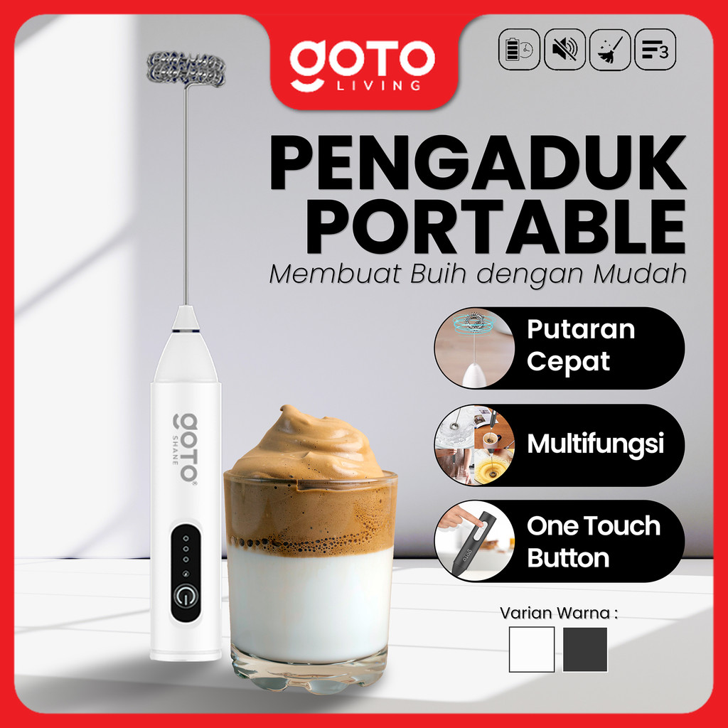 Jual (Promo Special) Goto Shane Milk Frother Hand Mixer Pengaduk ...