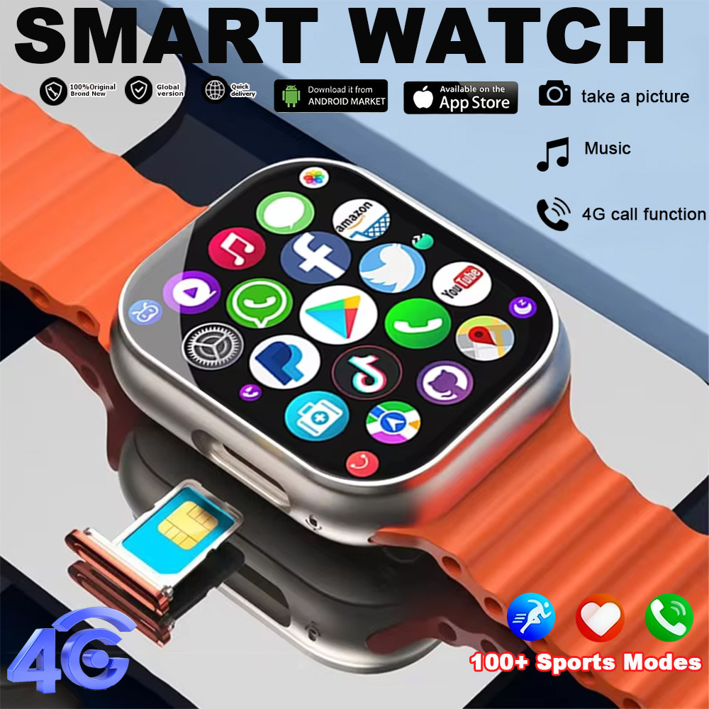 Jual 2026 New T83 Pro Smartwat 4G Android 10.0 1.96in Amoled 200w Pixel ...