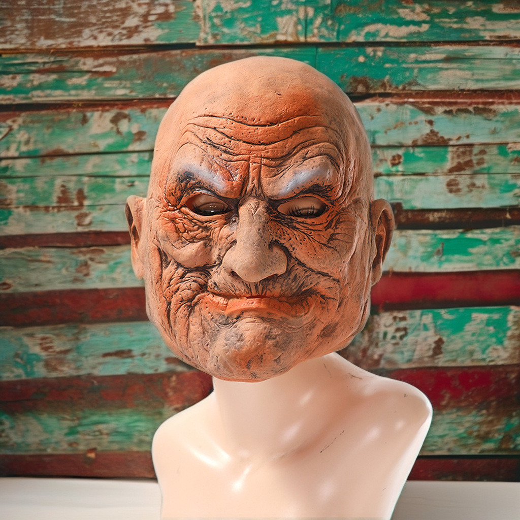 Jual Halloween COSPLAY Atmosphere Supplies Party Simulation Human Bald ...