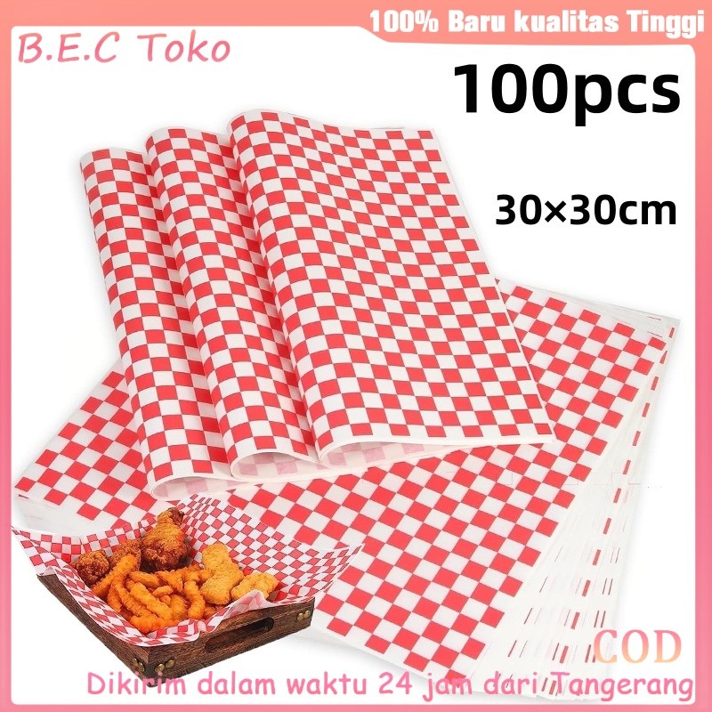 Jual Isi 100Lembar 30x30cm Kertas Nasi KFC Motif Kertas MCD/Kertas ...