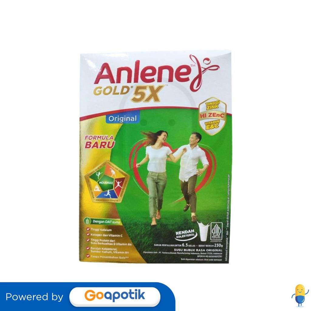 Jual Anlene Gold 5x Original 230 Gram Box | Shopee Indonesia