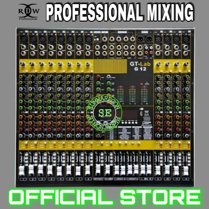 Jual mixer audio 12 channel original rdw gt lab 12 | Shopee Indonesia