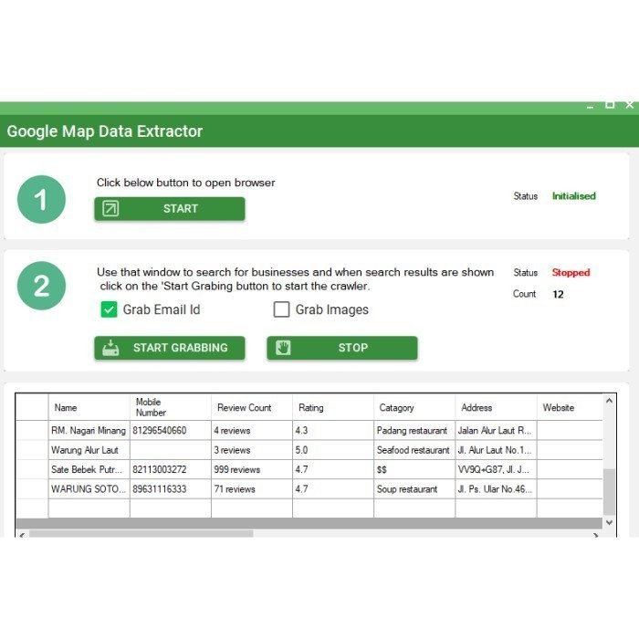 Jual Google Map Data Extractor / Scraper 3 Bulan | Shopee Indonesia