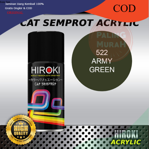 Jual Cat Semprot HIROKI HIROKI Cat Semprot 522 Army Green Warna Standar ...