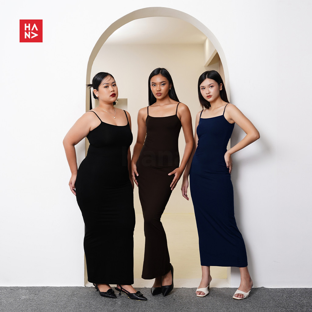 Jual Hana Fashion - Natalie Long Drees Bodycon - CD163 | Shopee Indonesia