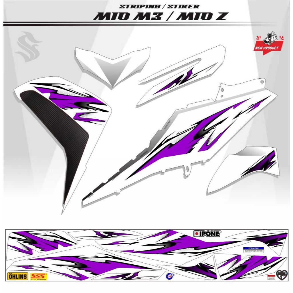 Jual STRIPING MIO M3 / STRIPING YAMAHA MIO M3 FI | Shopee Indonesia