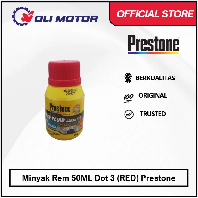 Jual Minyak Rem (RED) DOT 3 Prestone 50 ML | Shopee Indonesia