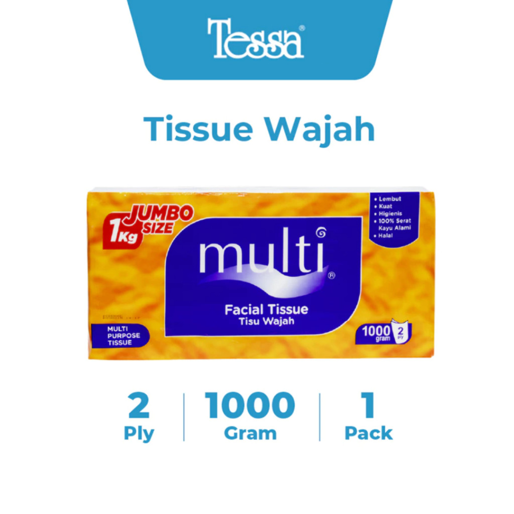 Jual Multi Facial Tissue 1000 gr 2ply - Tissue Facial Jumbo Size ...