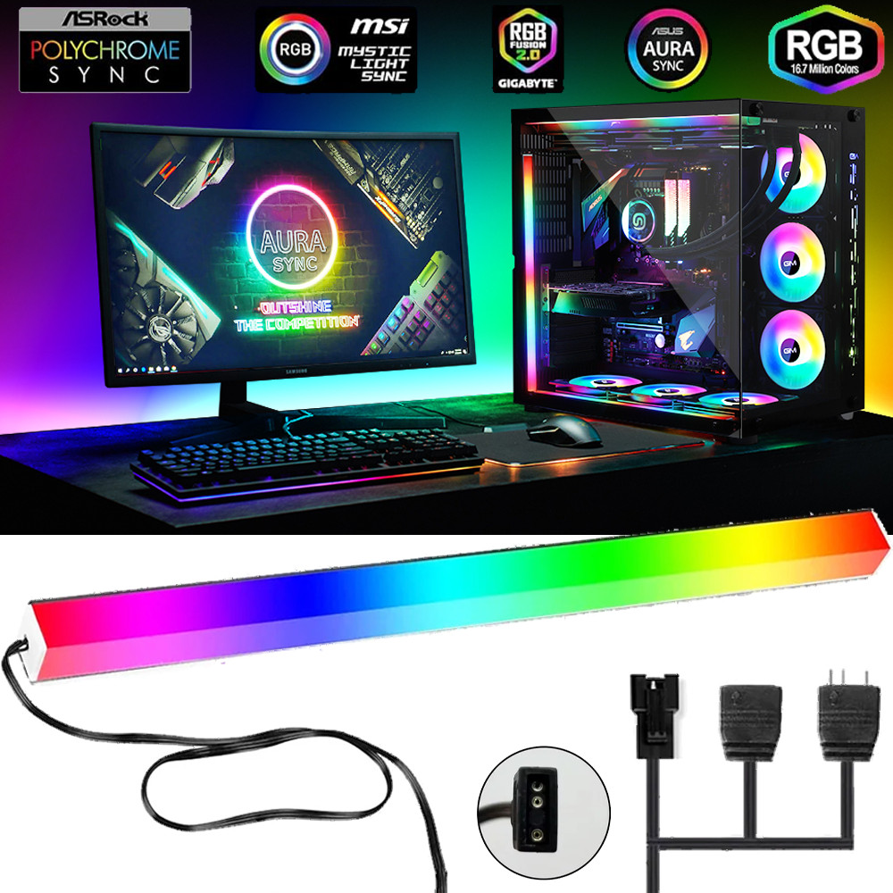 Jual 5V ARGB 3Pin Header Asus Aura Gaming Case RGB PC Light Strip ...