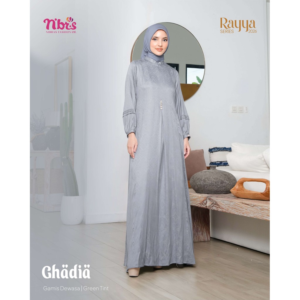 Jual Sarimbit Lebaran Terbaru Ghadia Gamis Dress Muslim Simple Elegan ...