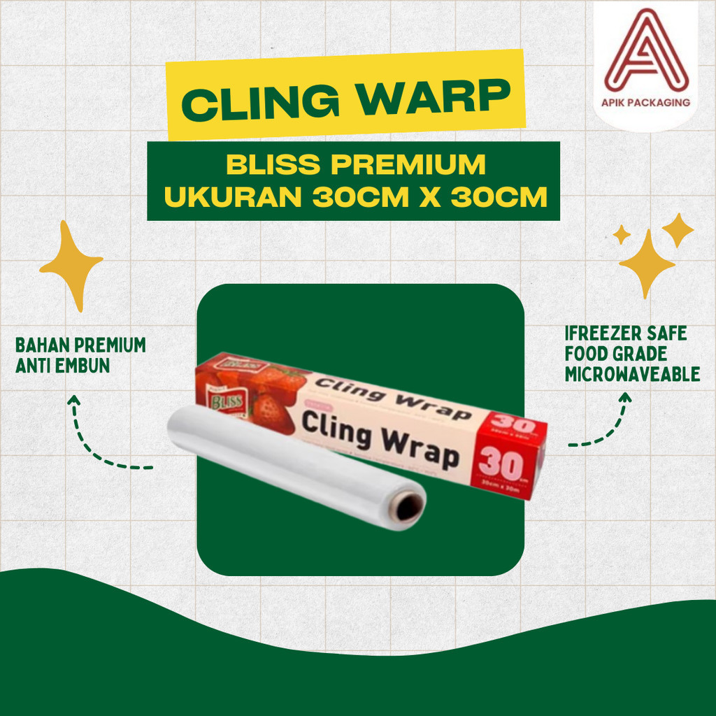 Jual Cling Wrap Bliss Premium (Ukuran 30cm x 30cm) | Shopee Indonesia