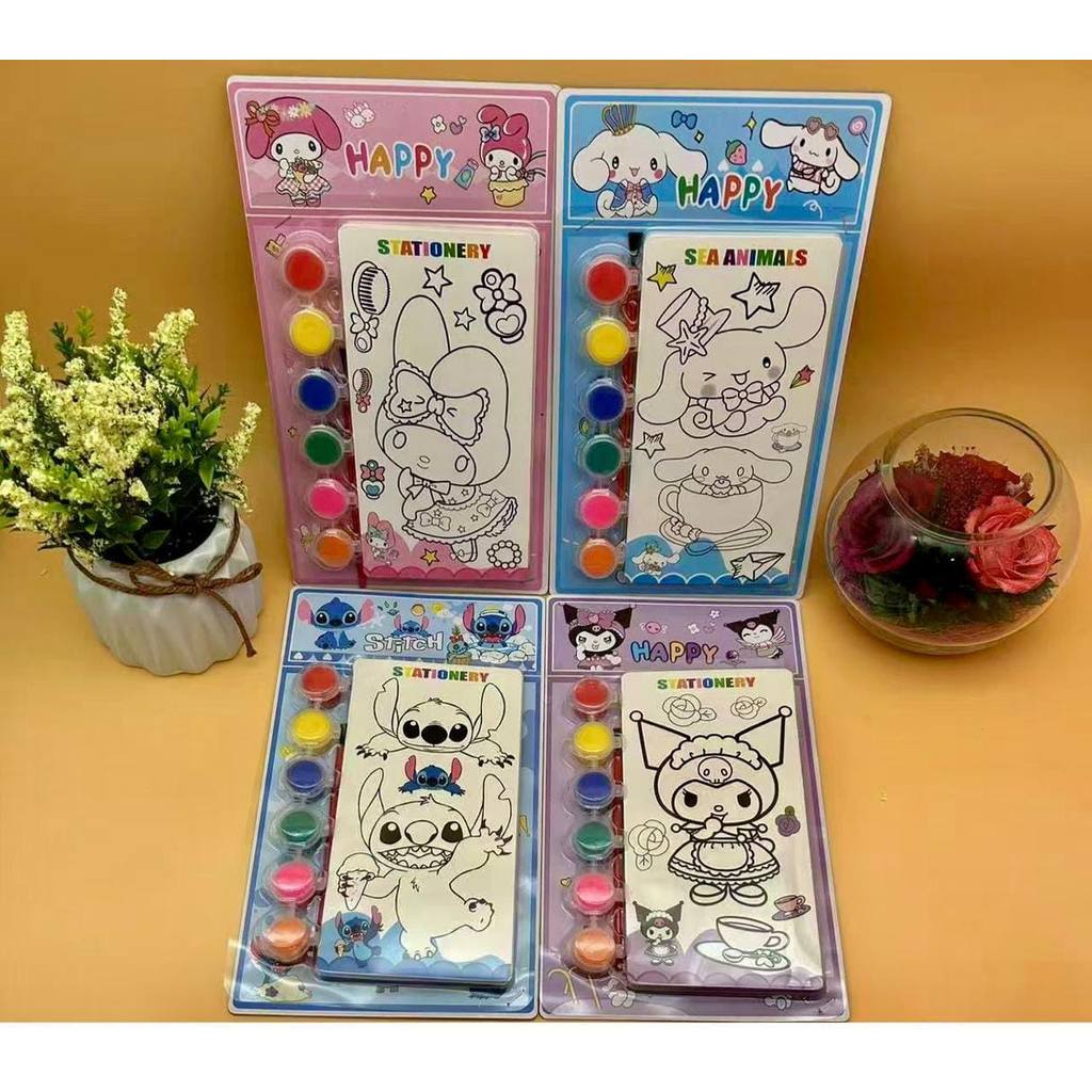 Jual Set Melukis Cat Air /Colouring Set 3328+Cat Air /1 set melukis ...