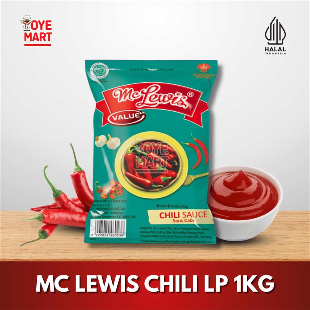 Jual MCLEWIS CHILI SAUCE 1KG SAUS SAMBAL MC LEWIS | Shopee Indonesia