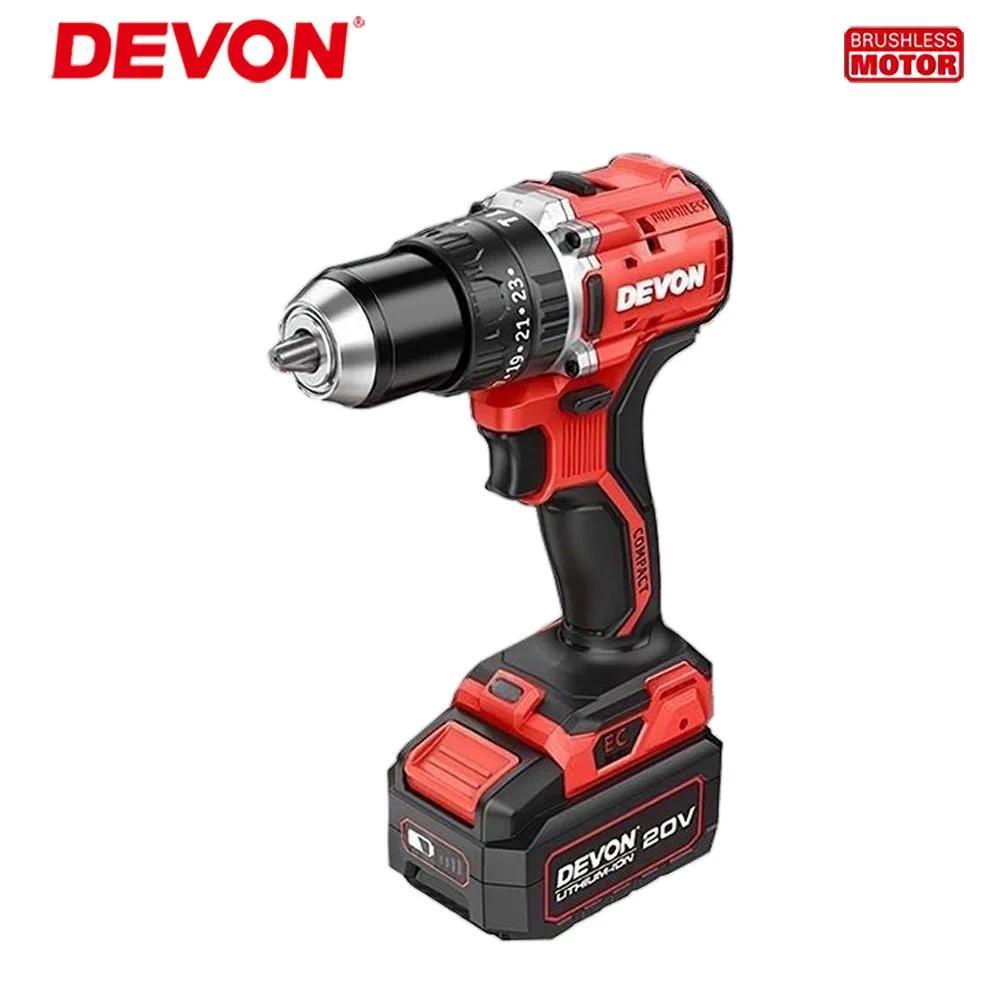 Jual Devon Cordless Electric Drill Max 90Nm 1800rpm Dual Speed ...