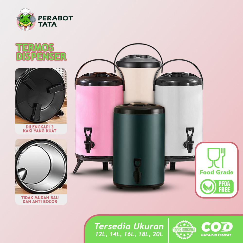 Jual Termos Dispenser Stainless Steel Air Panas 12L 14L 16L 18L 20L ...