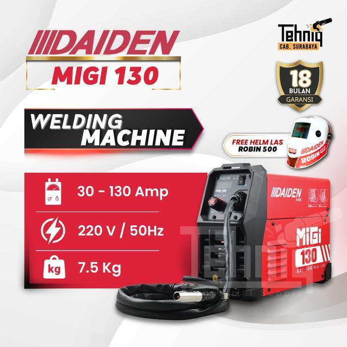 Jual Mesin Las / Trafo Las Listrik MIG DAIDEN MIGI 130 2T 4T Welding ...