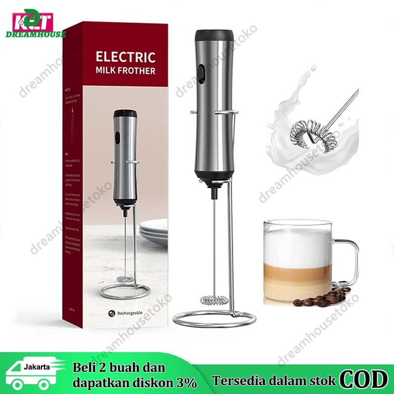 Jual Cliton alat pembuat foam susu, mixer kopi milk frother micro foam ...