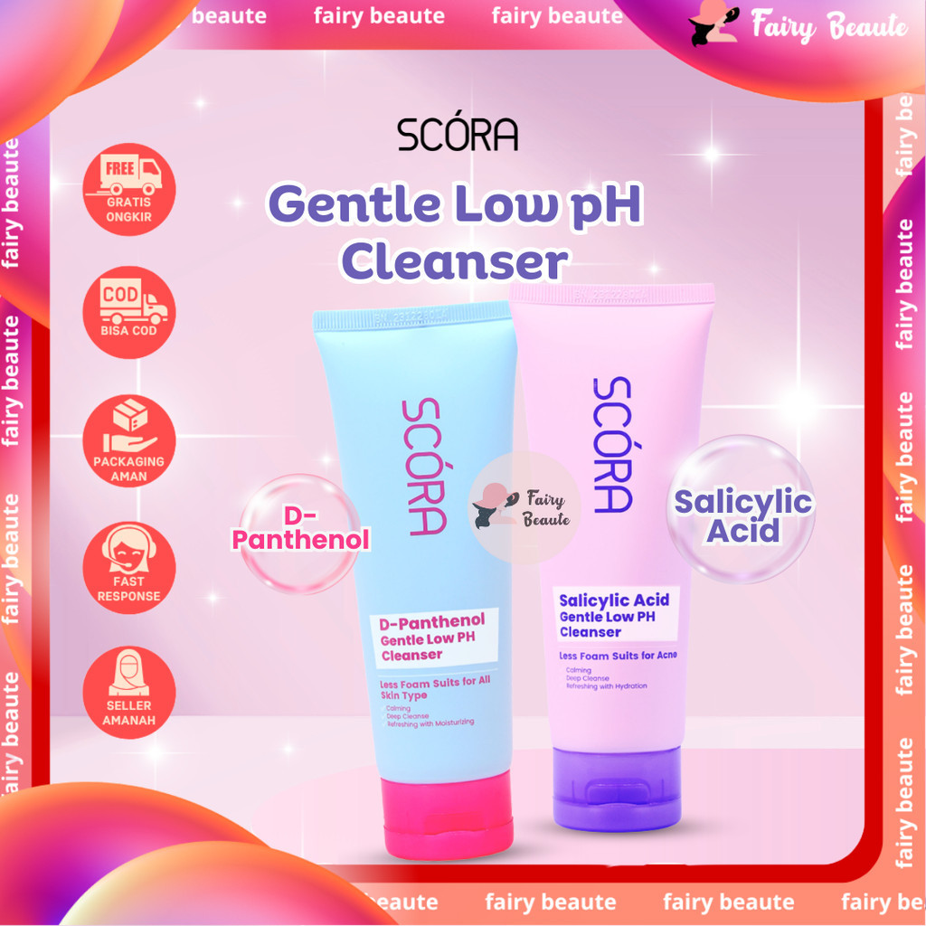 Jual SCORA D-Panthenol Gentle Low pH Cleanser Sabun Cuci Muka Sensitive ...