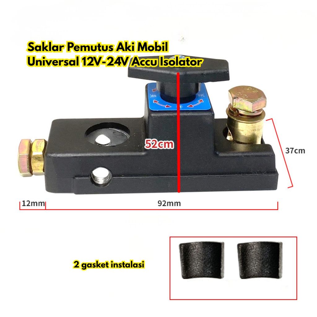 Jual Saklar Pemutus Aki Mobil Universal 12V-24V Accu Isolator Baterai ...