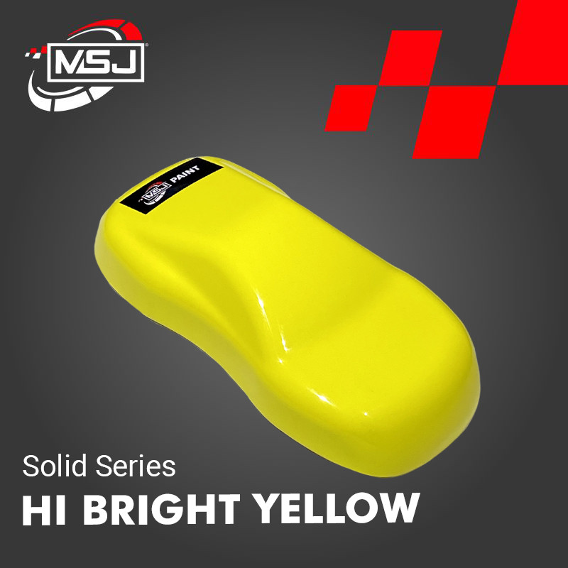 Jual Cat Mobil/Motor Hi-Bright Yellow | Solid Series | MSJ | Shopee ...