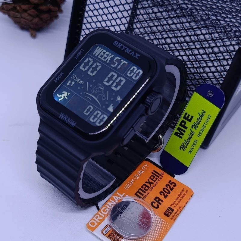 Jual Jam Tangan SKYMAX ORIGINAL 2301G Digital Unisex Anti Air BISA ...