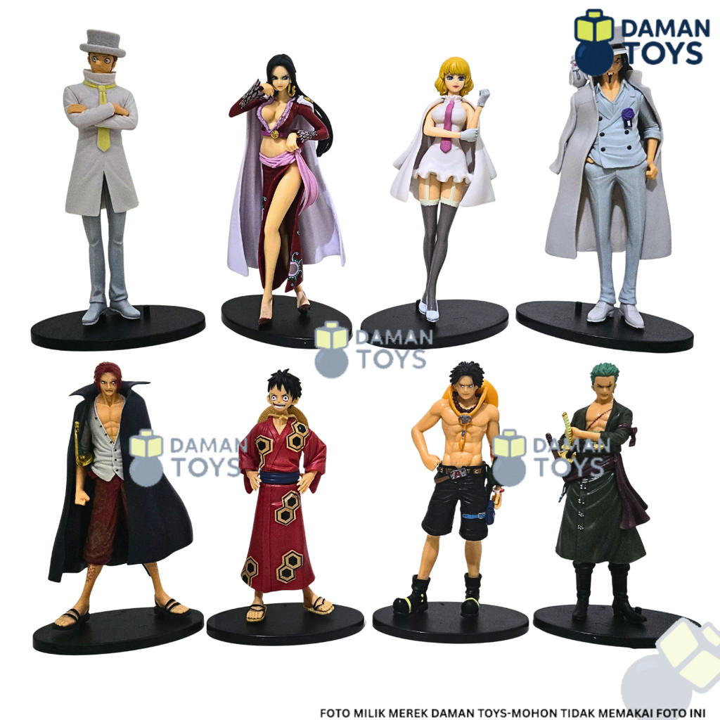 Jual Figure One Piece Set 8 – Luffy Zoro Ace Shanks Boa Hancock CP0 ...