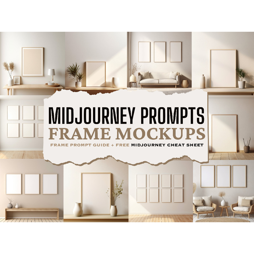 Jual Poster Frame Mockups prompts, Mockup Prompts, Framed mockups ...