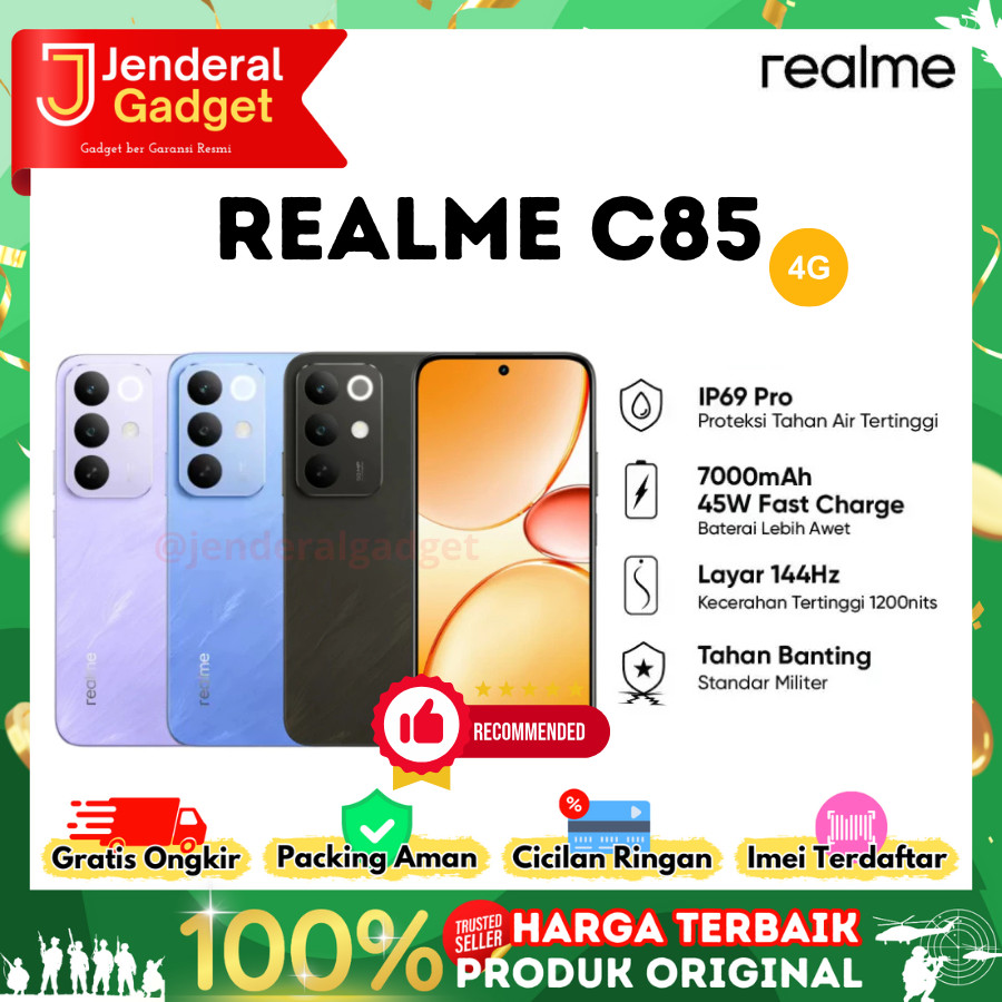 Jual Realme C85 4G 6/128GB NFC Garansi Resmi | Shopee Indonesia