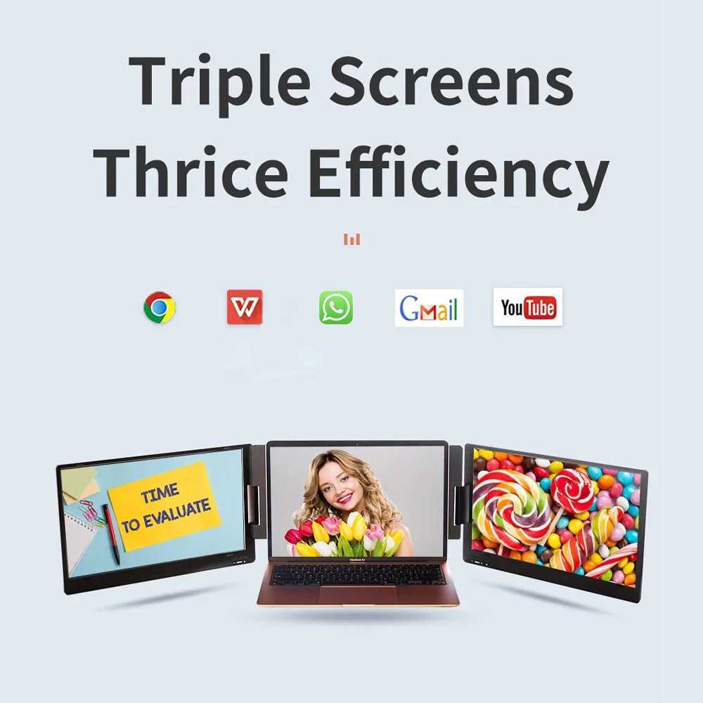 Jual ApexWay Portable Monitor Dual Screen Extender 14 Inch IPS FHD 60Hz ...