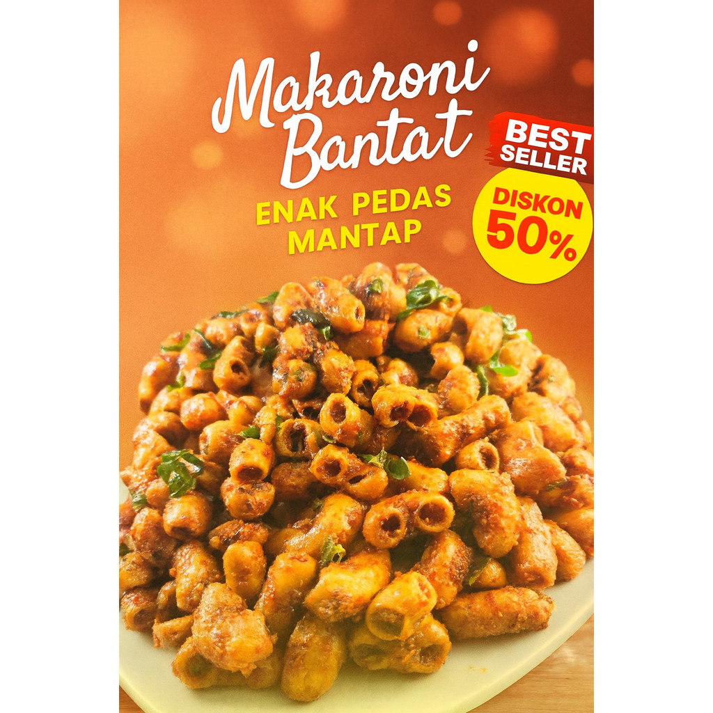 Jual Makaroni Bantat Original Pedas Renyah Gurih–Snack Camilan Enak ...