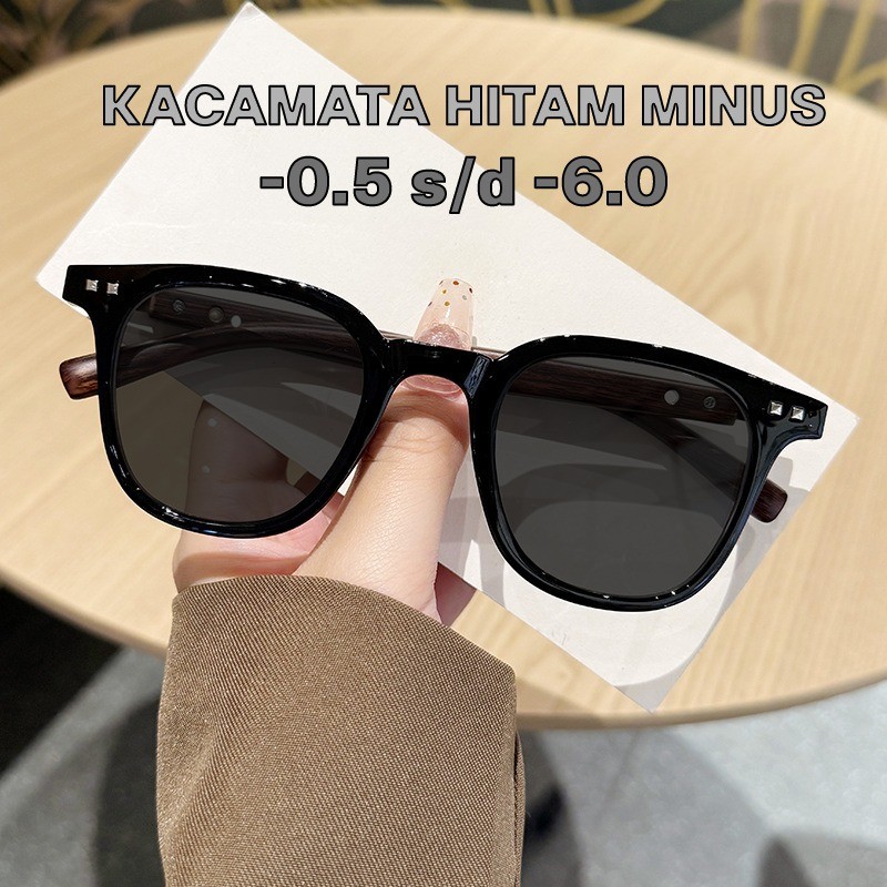 Jual Kacamata Hitam Minus Frame Kayu Sunglasses 3258 -1 Sampai -6 ...