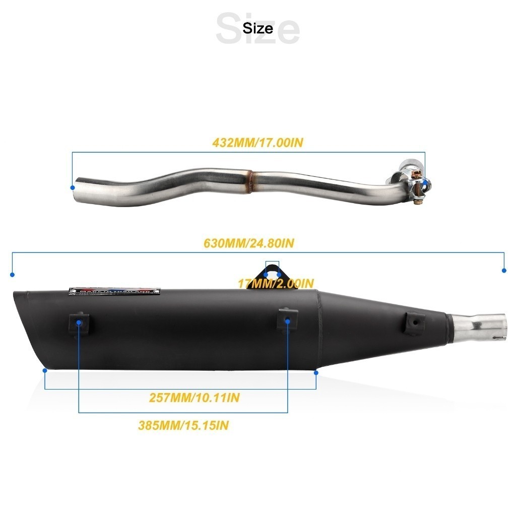 Jual Apido Pipes V4 1Set Honda Wave 100/SYM 110/Xrm 110/Smash 115/ Euro ...