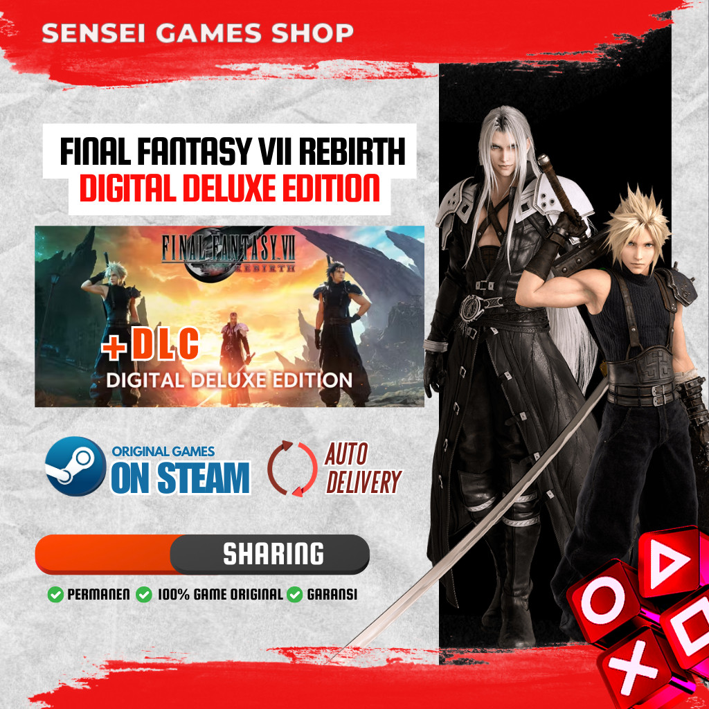 Jual [BONUS STEAM KEY] Final Fantasy VII Rebirth Digital Deluxe Edition All DLC/ FF7 Rebirth ...