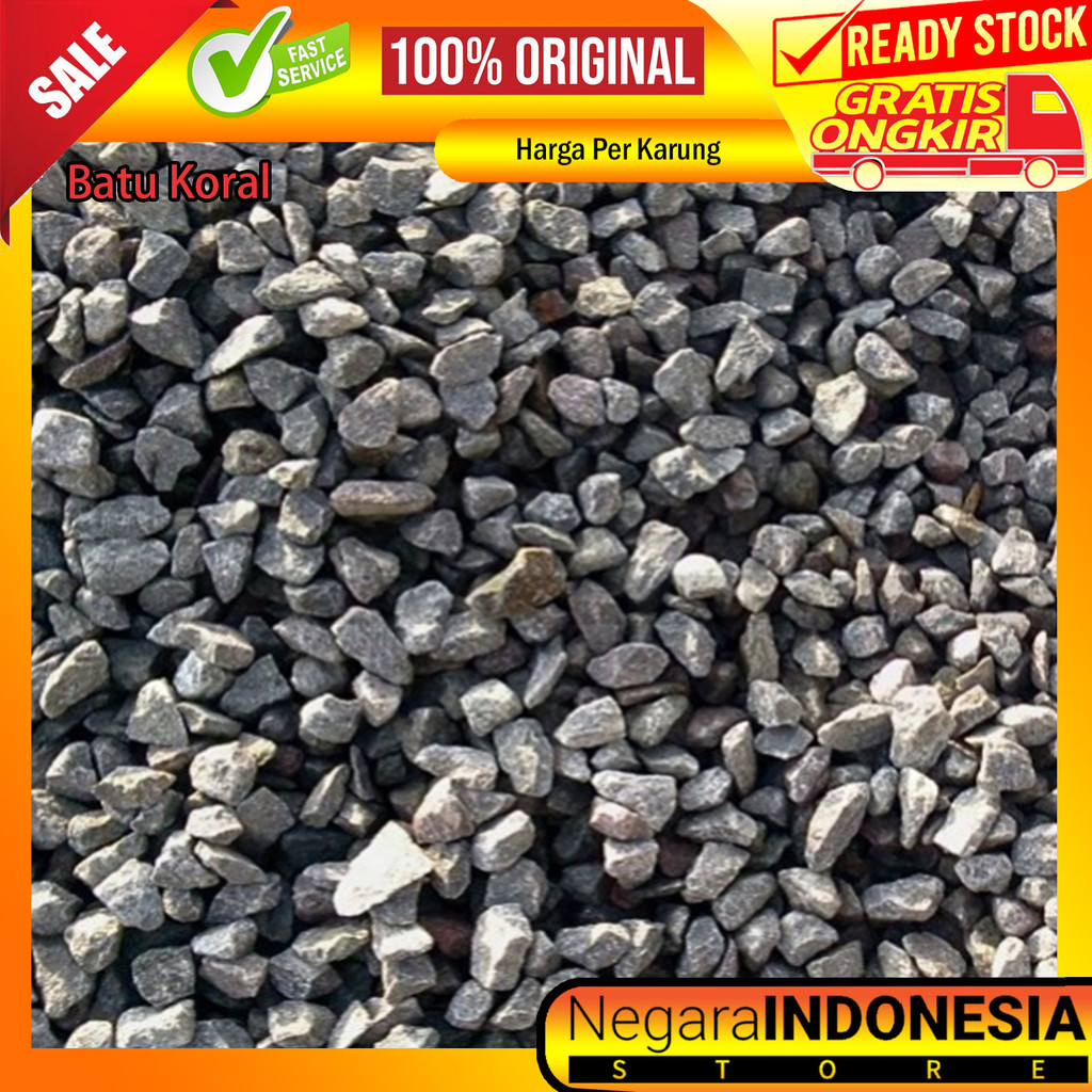 Jual Batu Koral Karungan Cor 1 Karung Bahan Bangunan Batuan Krikil Batu ...