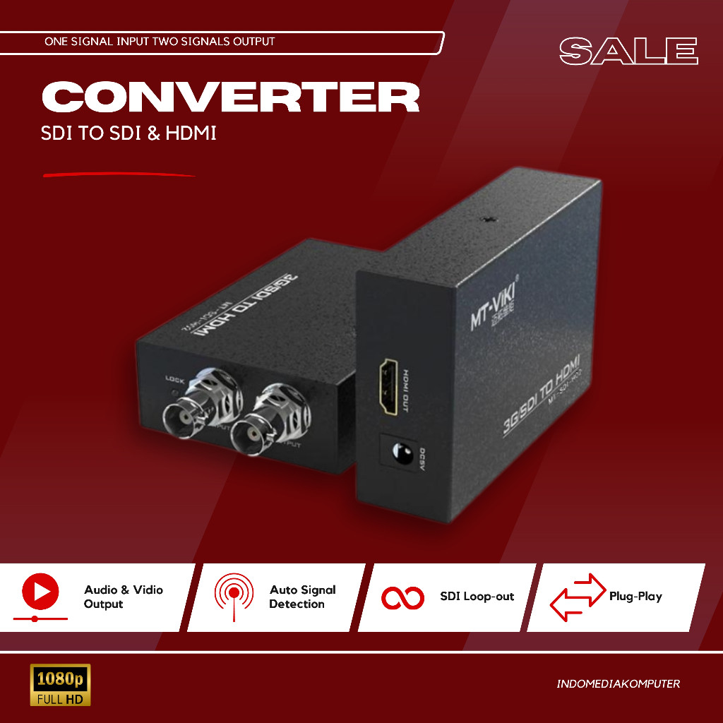 Jual Converter SDI To SDI & HDMI SDI To HDMI HD Converter 3G SDI To ...