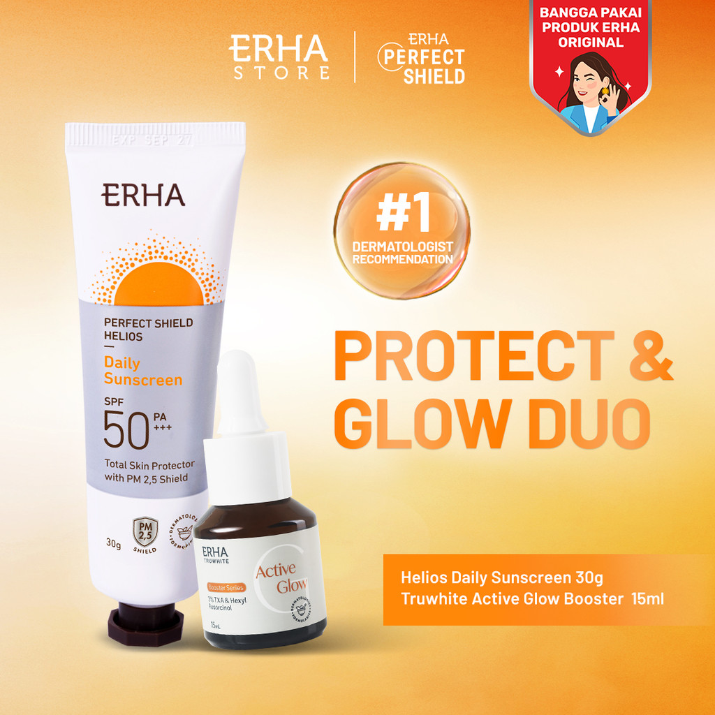 Jual ERHA HELIOS X TRUWHITE - PROTECT & GLOW DUO | Shopee Indonesia