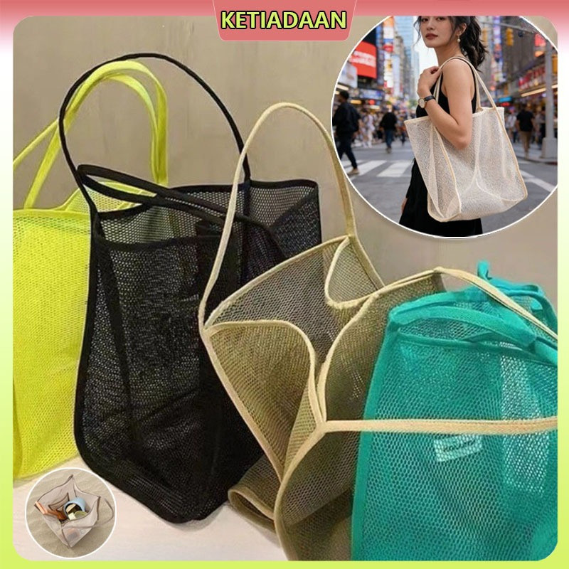 Jual Tas bahu jala transparan / tas belanja multifungsi yang bergaya ...