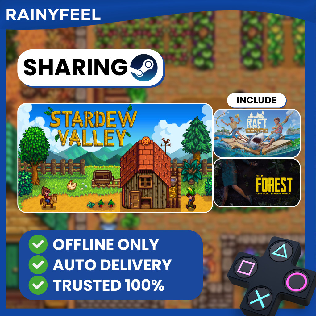 Jual [BONUS STEAM KEY] Raft, Stardew Valley, The Forest / AUTO DELIVERY ...
