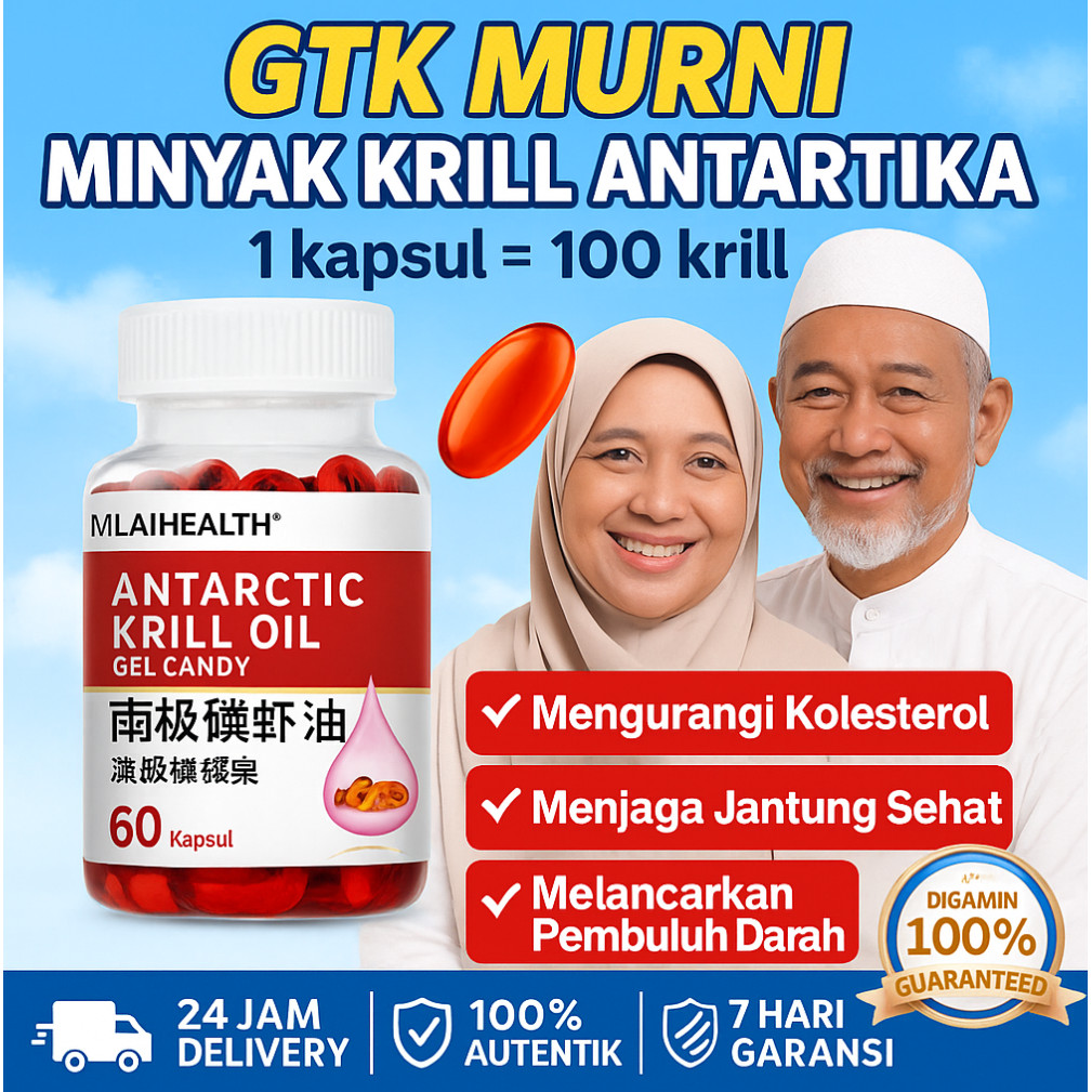 Jual 100% Asli COD Mendukung Fungsi Otak Jantung 60 Kapsu Minyak Ikan ...