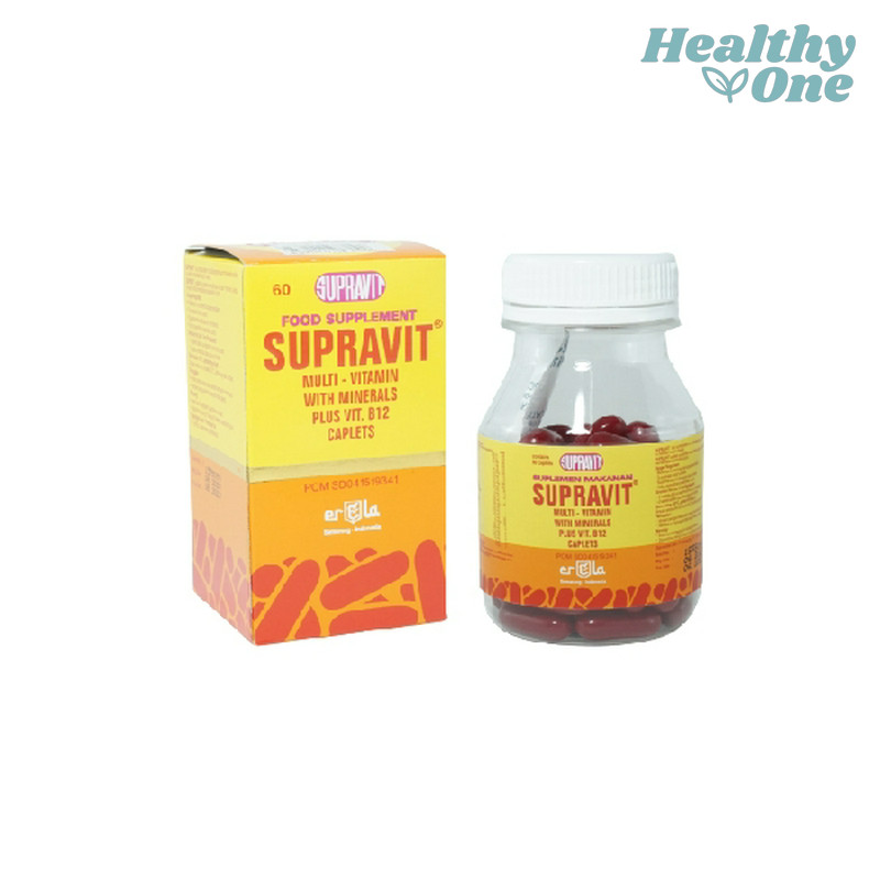 Jual SUPRAVIT MULTI VITAMIN 1 BOTOL 60 TABLET | Shopee Indonesia