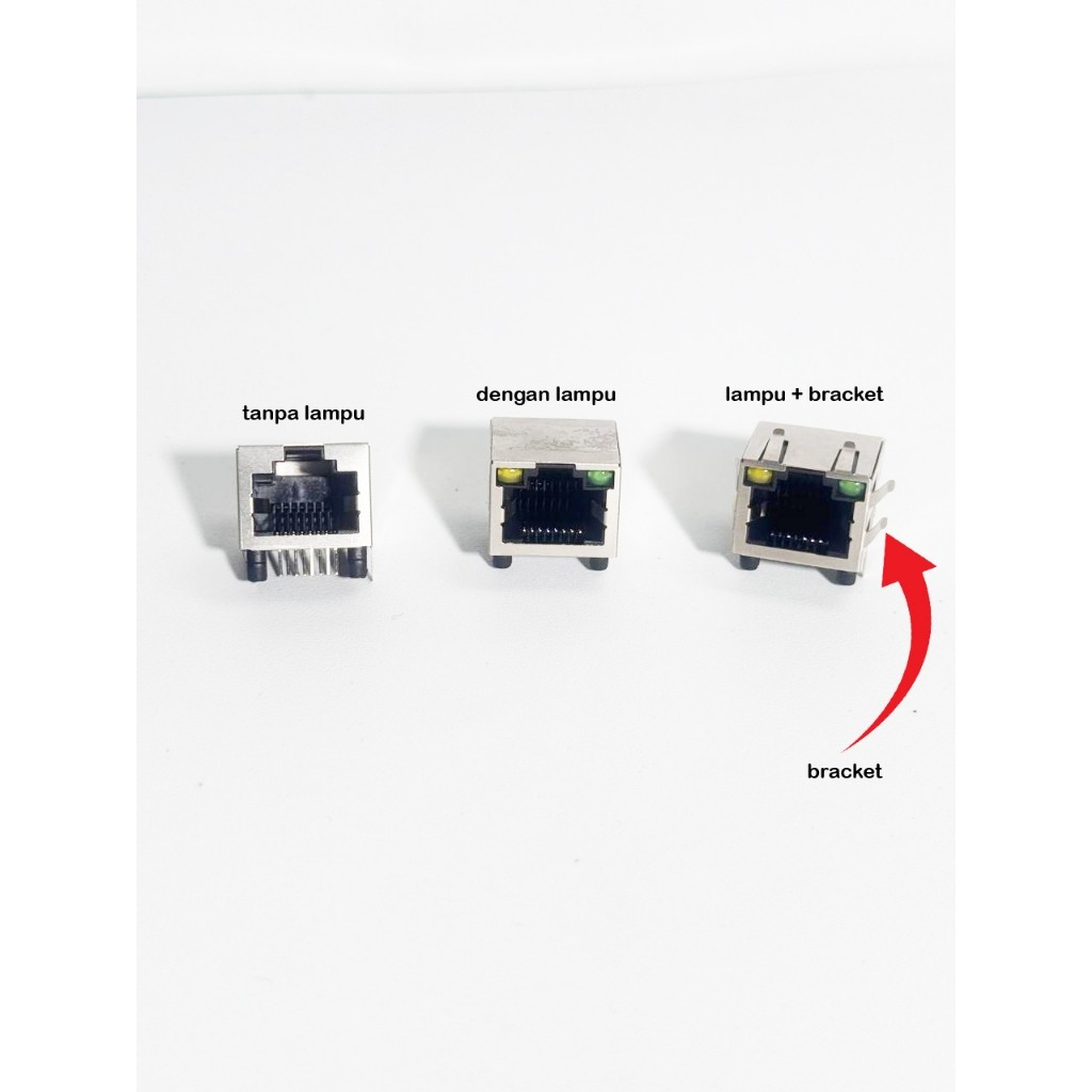 Jual konektor RJ45 port lan 8 PIN FEMALE KONEKTOR KABEL LAN DENGAN ...