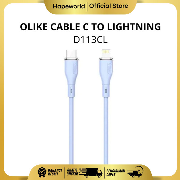 Jual OLIKE DATA CABLE C TO LIGHTNING 27W 120CM D113CL | Shopee Indonesia
