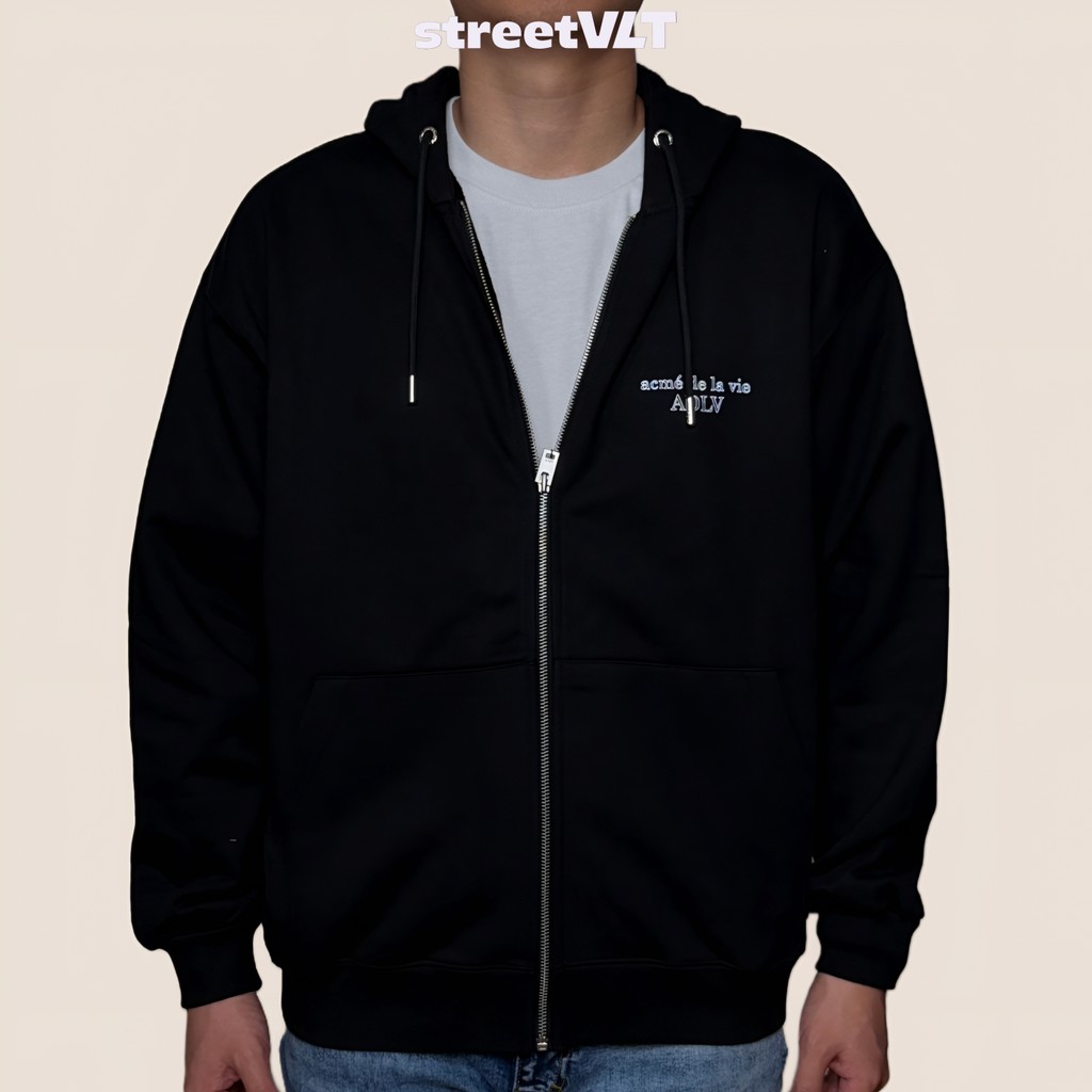 Jual ADLV Border Line Basic Logo Zip Up Hoodie Acme De La Vie Original ...