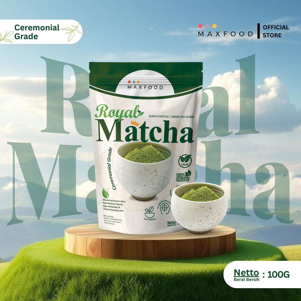Jual MAXFOOD - Matcha Royal Powder / Bubuk Minuman Matcha Ceremonial ...
